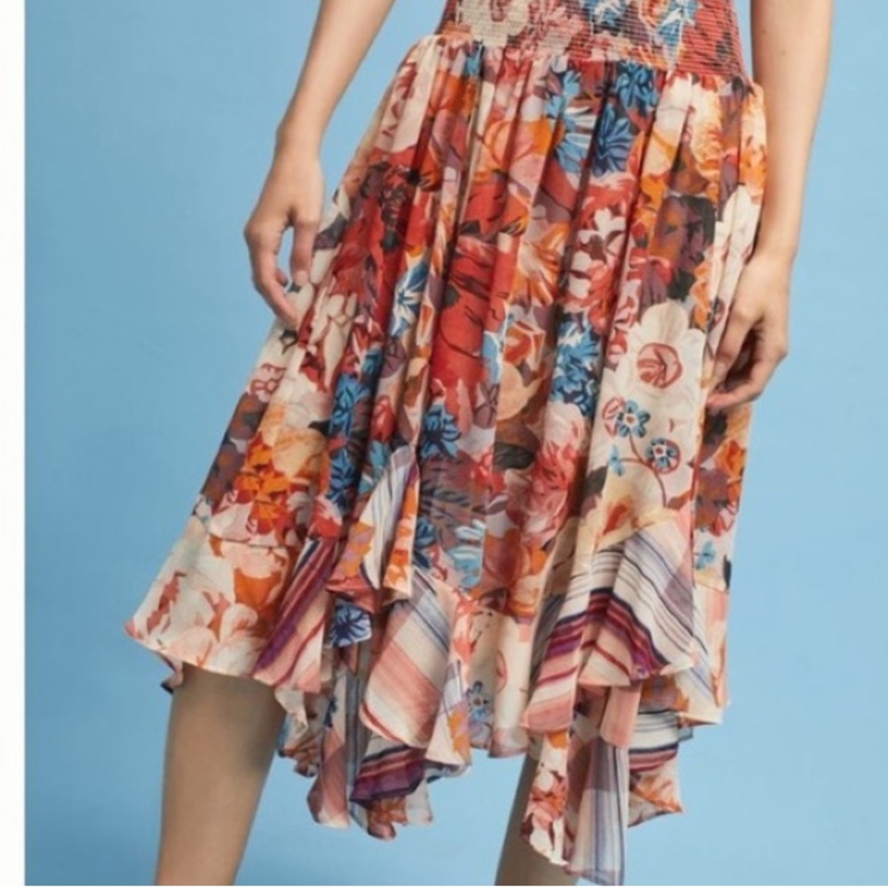 Akemi Kin Flowy Floral Skirt - Gem